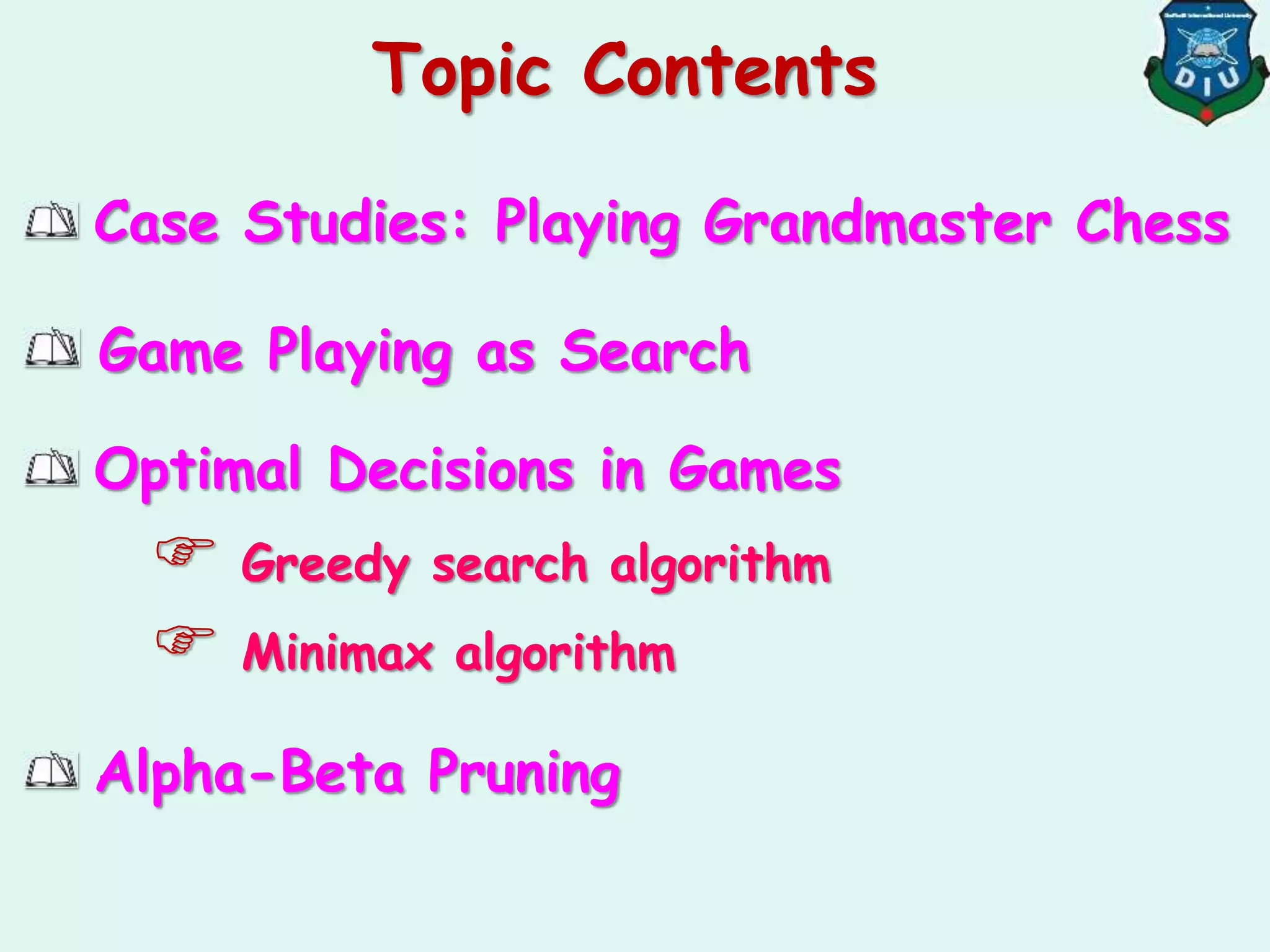 Topic - 6 (Game Playing).ppt