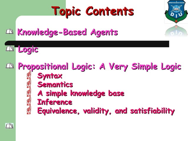AI Lecture 6 (logical agents) | PPT