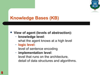 AI Lecture 6 (logical agents) | PPT