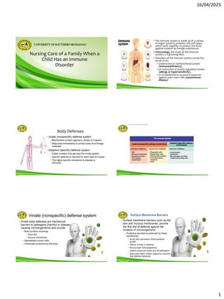 immune disorders for children and infants | PDF