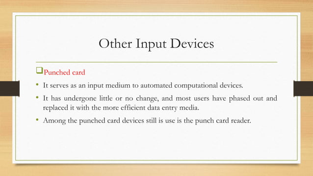 Topic-7 Input Devices (Computer Fundamentals) | PPT
