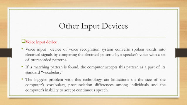 Topic-7 Input Devices (Computer Fundamentals) | PPT
