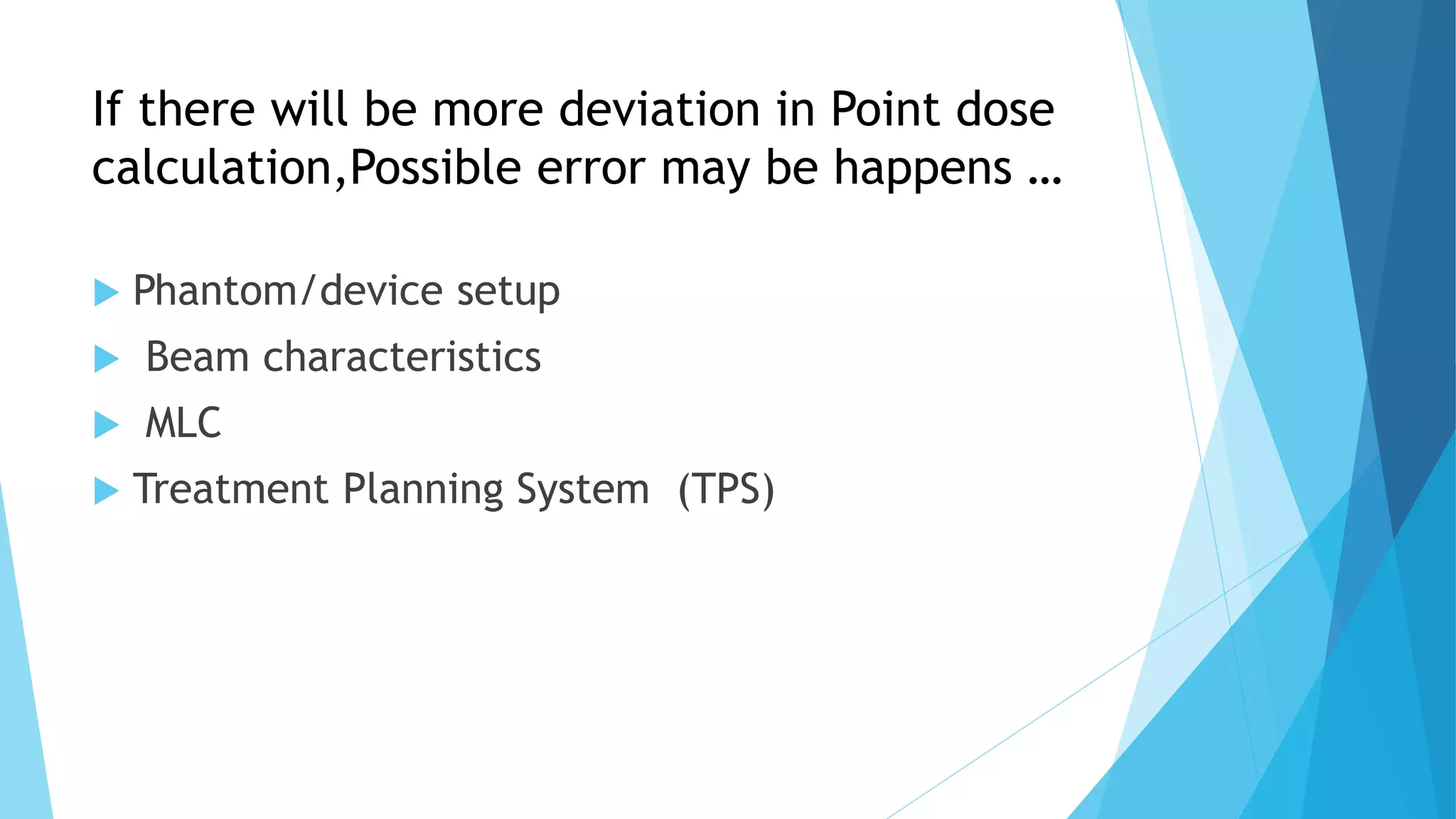 Topic -Analysis of Patients specific Quality Assurance of IMRT/VMAT | PPTX