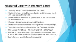 Topic -Analysis of Patients specific Quality Assurance of IMRT/VMAT | PPTX