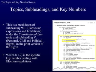 Topic And Key Numbers Complete Show | PPT