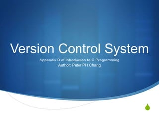 Introduction to Version Control System for Windows | PPT