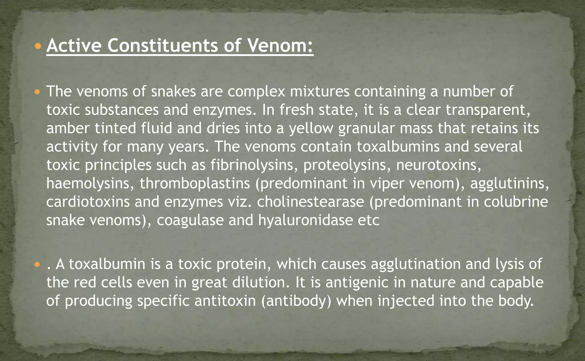 TOPIC- COMMONLY ENCOUNTERED ANIMAL POISONS IN INDIA.pptx