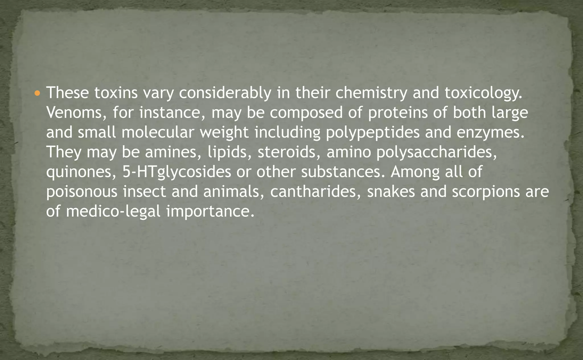 TOPIC- COMMONLY ENCOUNTERED ANIMAL POISONS IN INDIA.pptx