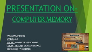 COMPUTER MEMORY BBA | PPSX