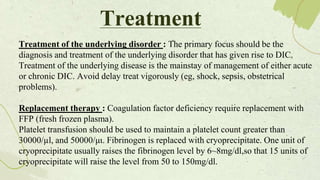 Topic - DIC ( .Disseminated intravascular coagulation)pptx | PPTX