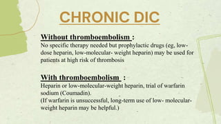 Topic - DIC ( .Disseminated intravascular coagulation)pptx | PPTX