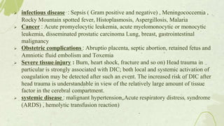 Topic - DIC ( .Disseminated intravascular coagulation)pptx | PPTX