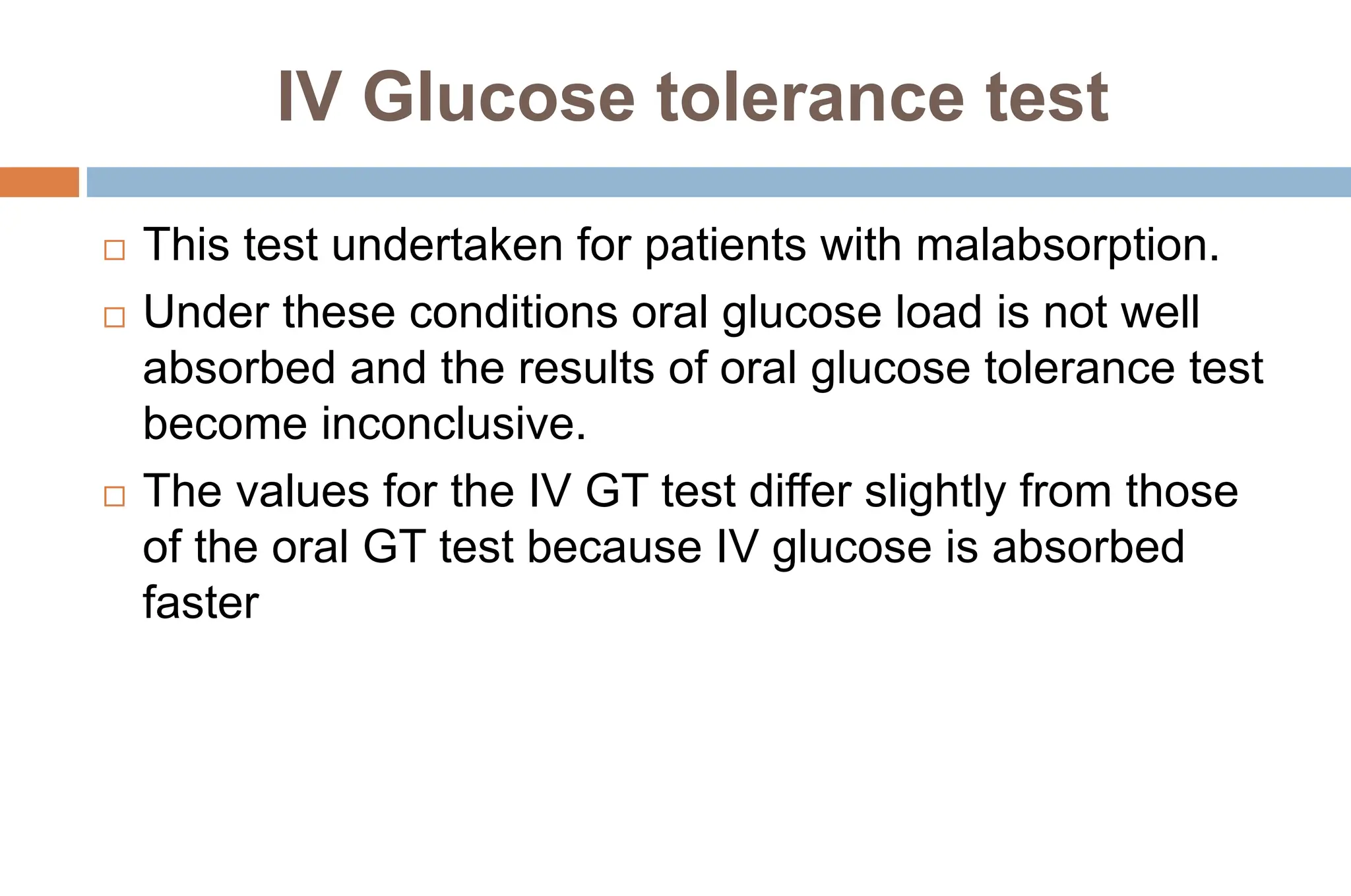 Topic- Glucose tolerance test (gtt) biochemistry | PPTX