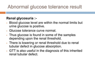 Topic- Glucose tolerance test (gtt) biochemistry | PPTX