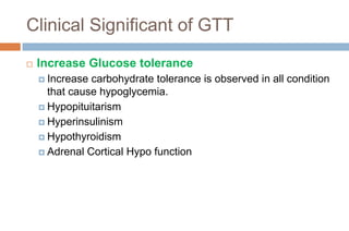 Topic- Glucose tolerance test (gtt) biochemistry | PPTX