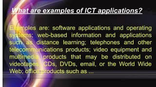 Topic- ICT Application | PDF