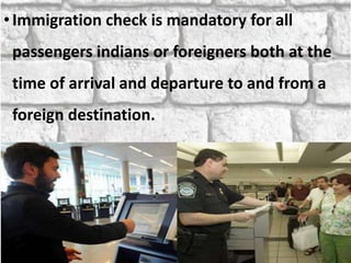 Immigration formalities at airport for outbound tourists | PPTX