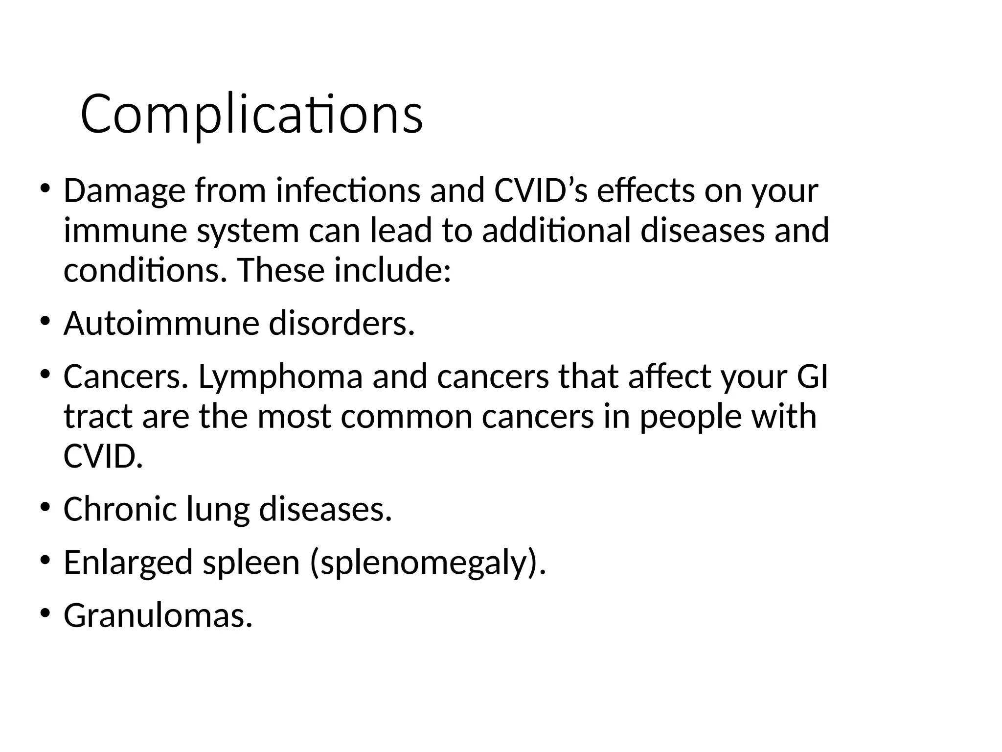 Topic - Common Variable immunodeficiency | PPTX