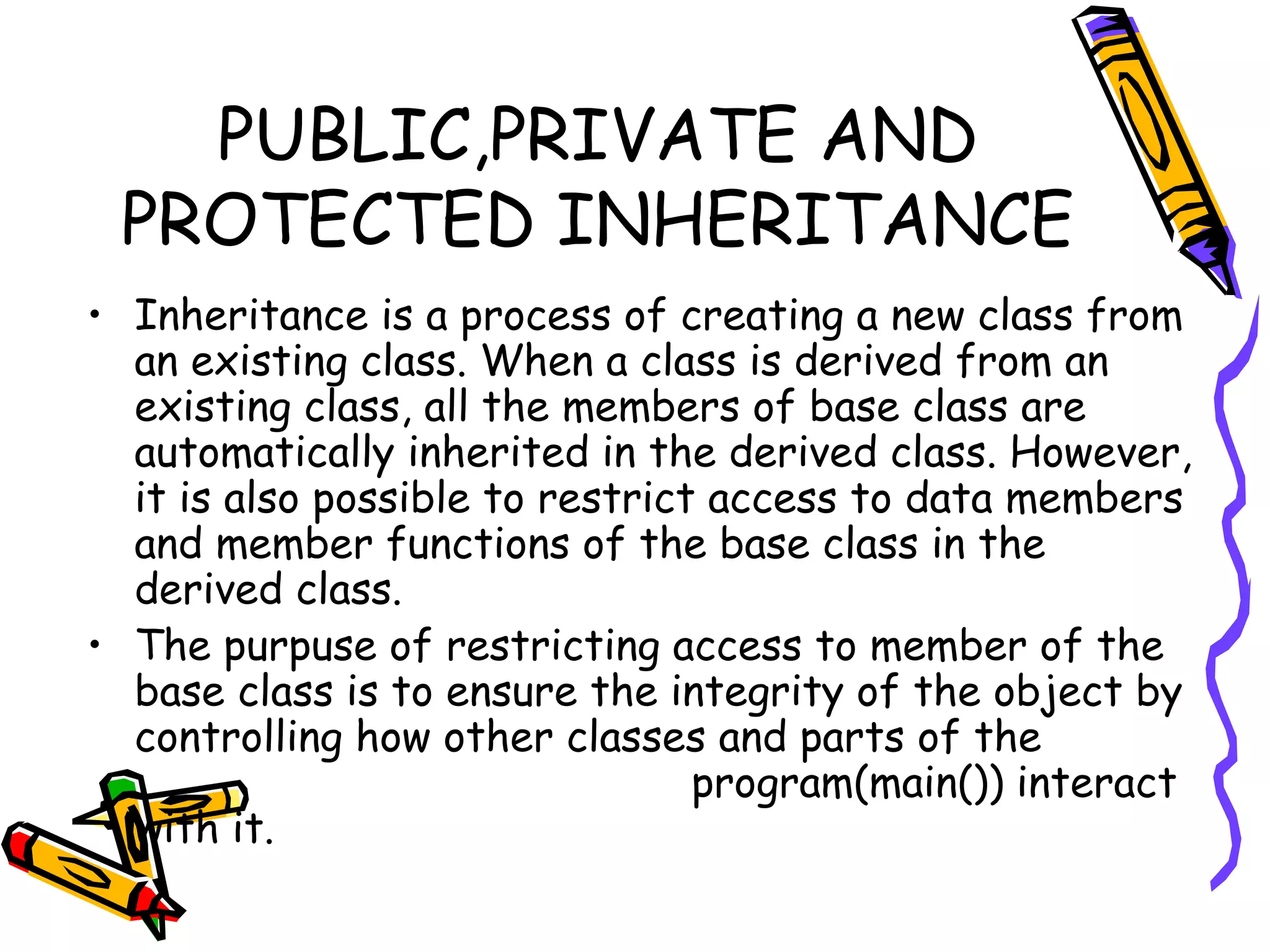 Topic inheritance | PPT | Programming Languages | Computing