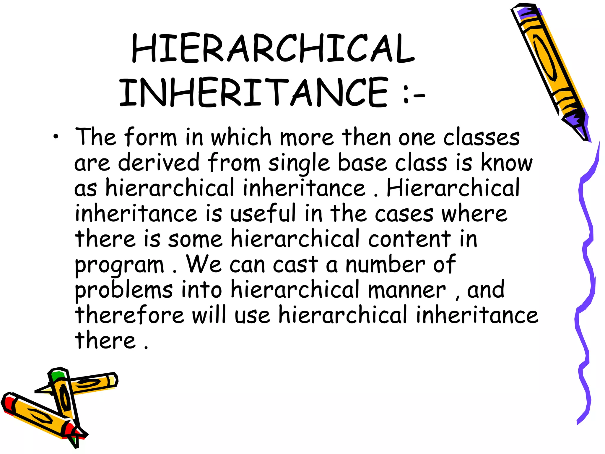 Topic inheritance | PPT | Programming Languages | Computing