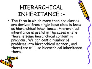 Topic inheritance | PPT | Programming Languages | Computing