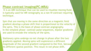 magnetic resonance in angiography | PPTX