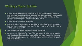 Topic outline | PPTX