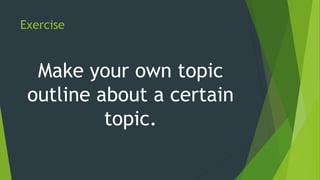 Topic outline | PPTX