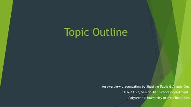 Topic outline