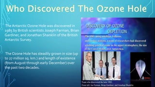 Topic ozone deplation final ppt | PPTX
