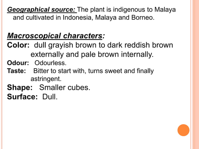 Topic pale catechu basant | PPT