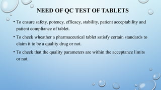 Topic- quality control of tablet .pptx