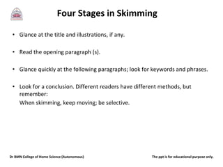 Topic - English - Skimming & Scanning.pptx