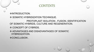 Somatic Hybridization | PPT