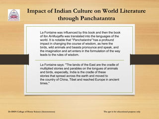 Topic - Source of World Fable Literature - The Panchatantra.pptx