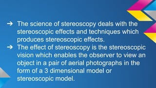 Topic stereoscopy, Parallax, Relief displacement | PDF