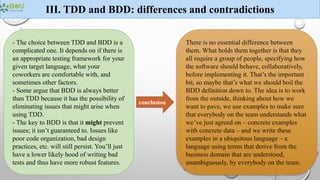 Topic tdd-and-bdd b4usolution | PPTX