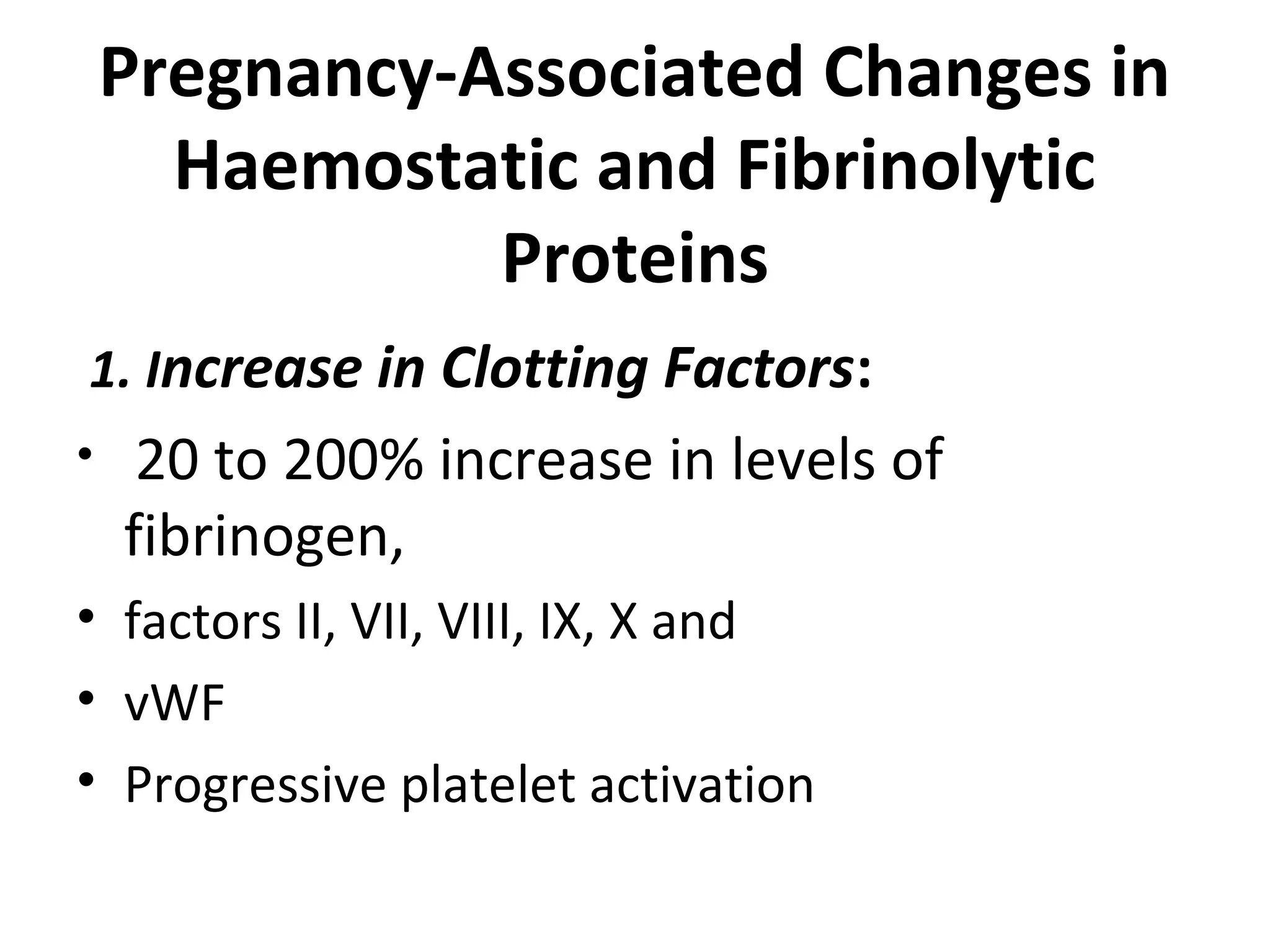 Thrombophilia & Thromboembolism in Pregnancy & Puerperium | PPT