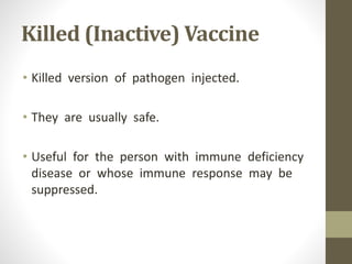 Topic - Vaccination and its types | PPTX | Vaccines | Medical Health