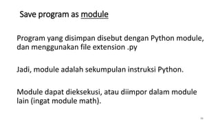 Basic Python Programming: Part 01 and Part 02 | PPT