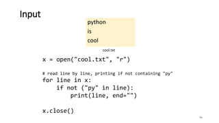 Basic Python Programming: Part 01 and Part 02 | PPT