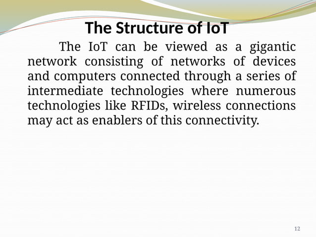 Presentation on Introduction to IoT and its evolution | PPTX