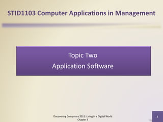 Application Software in Management | PPT