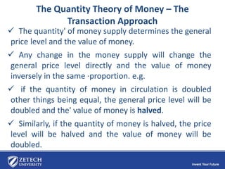 TOPIC 03-QNTY THEORY OF MONEY;FISHERS APPROACH.pptx