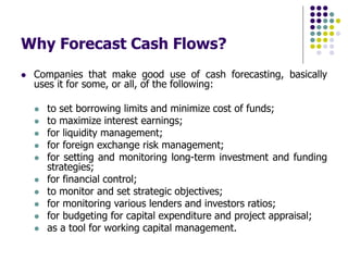 Topic 03_Cash Forecasting of Working Capital Management | PDF
