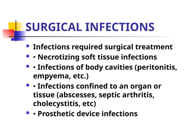 Surgical Site Infections: Prevention & Management | PPT