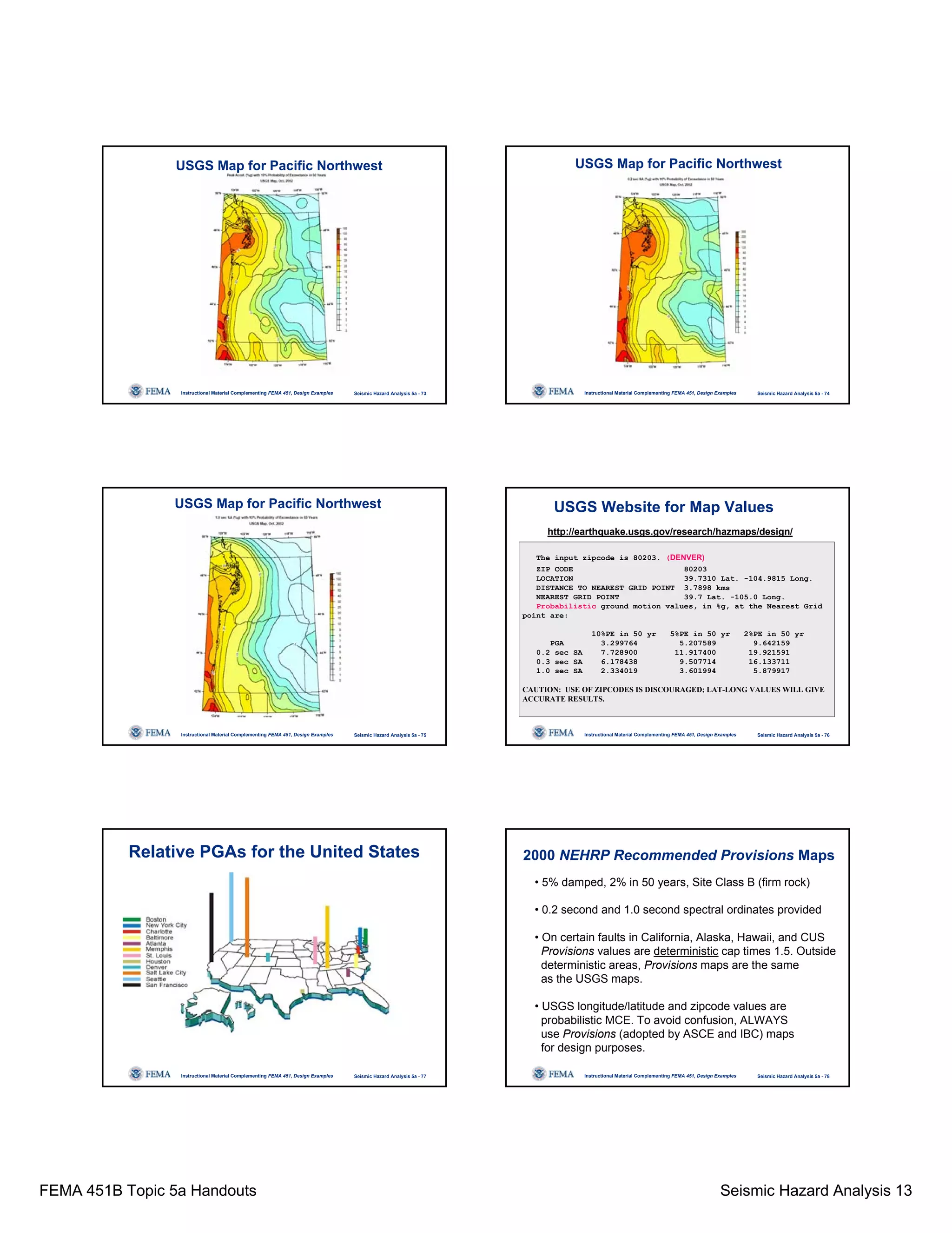 Topic05a seismic hazardanalysishandouts | PDF