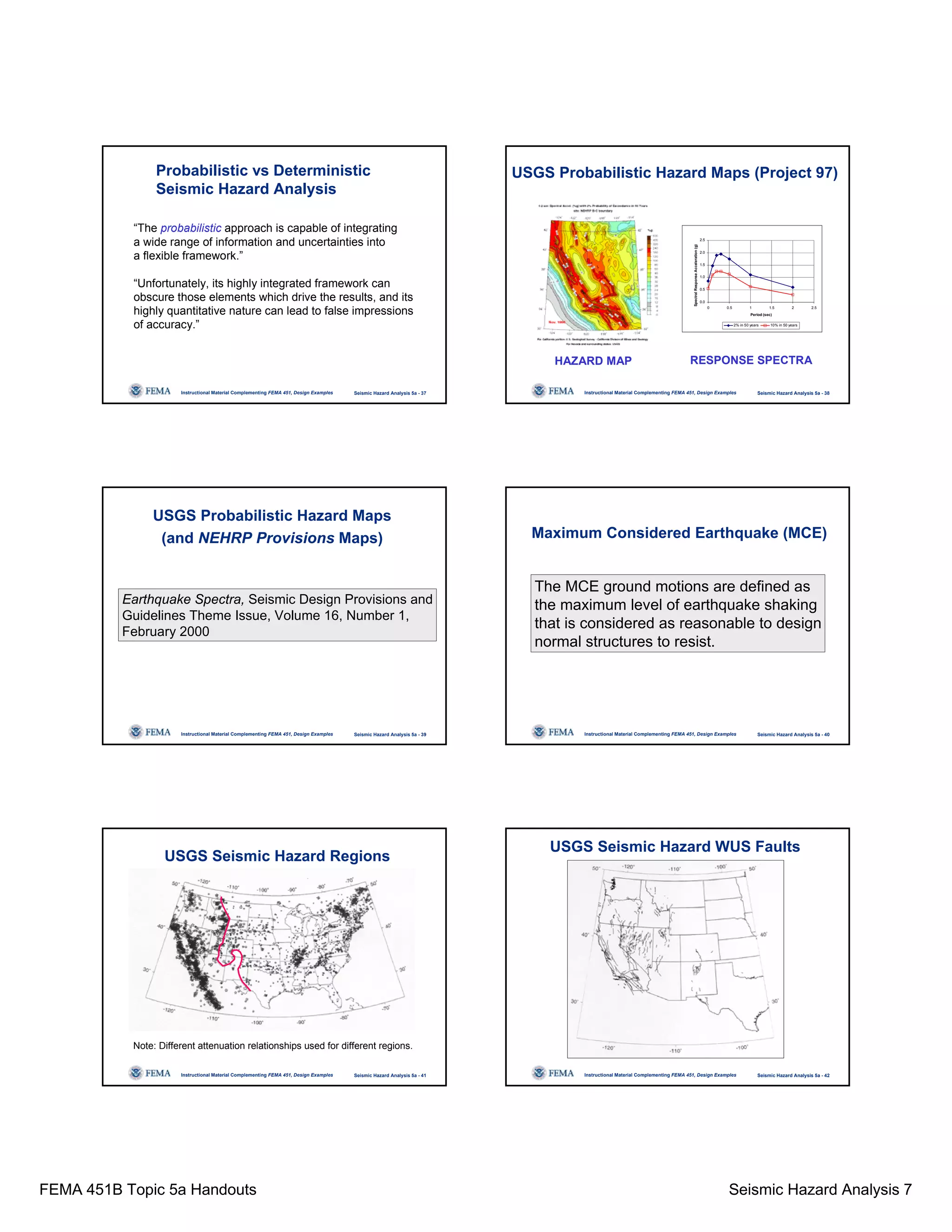 Topic05a seismic hazardanalysishandouts | PDF