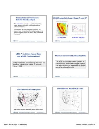 Topic05a seismic hazardanalysishandouts | PDF