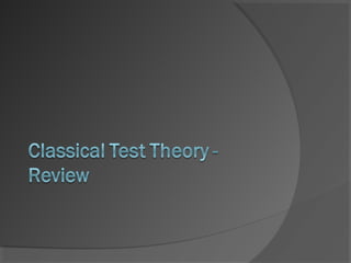 Introduction to Item Response Theory | PPT